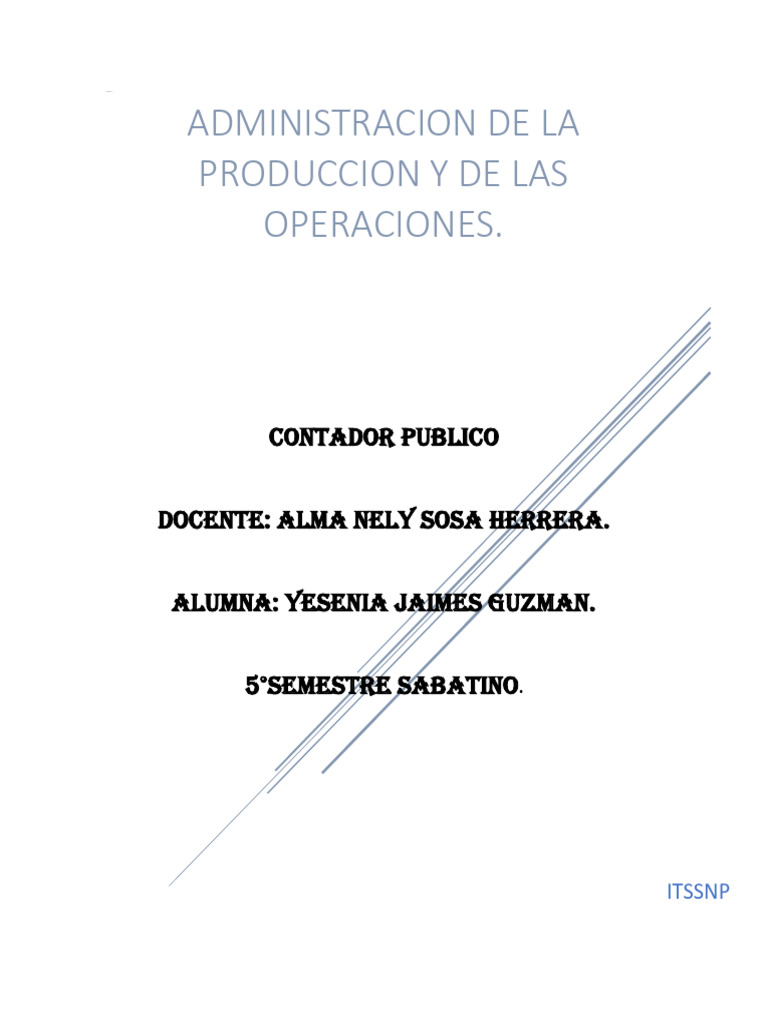 Modelos de Operación y Tipos de Procesos | PDF