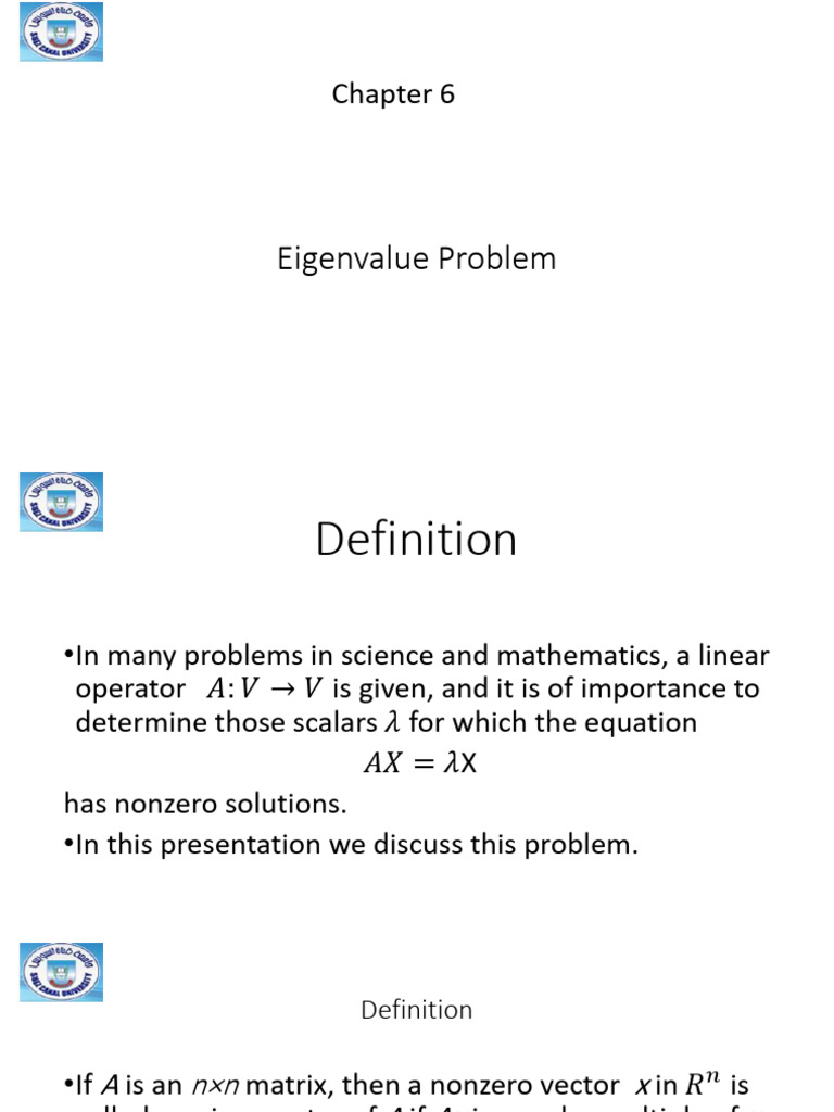 Eigen-Value Problem+diagonalization of Matrix | PDF