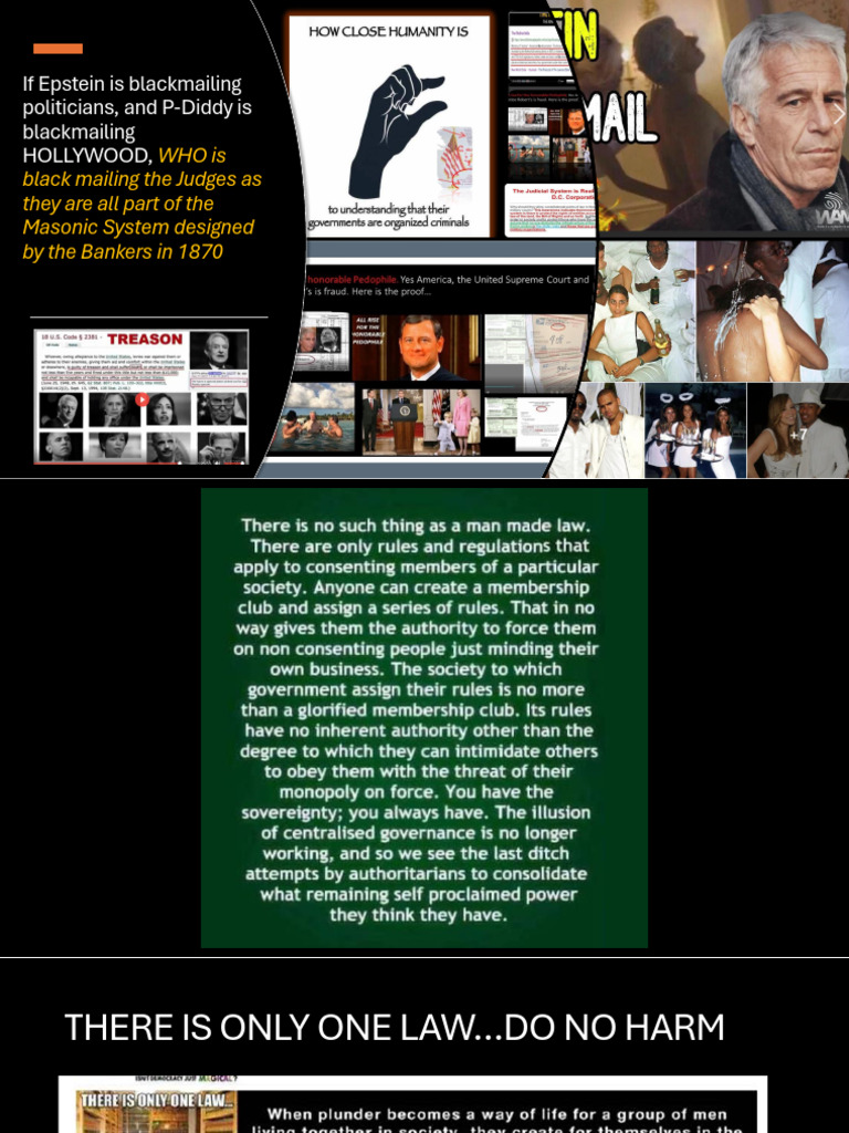 If Epstein Is Blackmailing Politicians, and P-Diddy Is Blackmailing ...