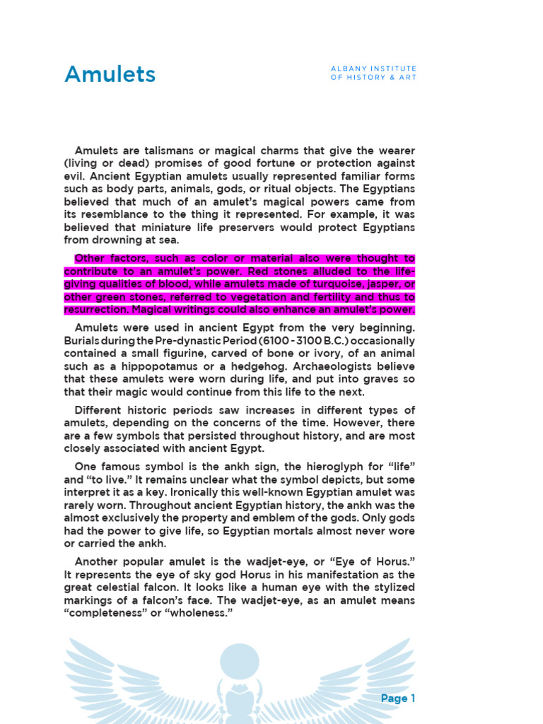 Amulets | PDF
