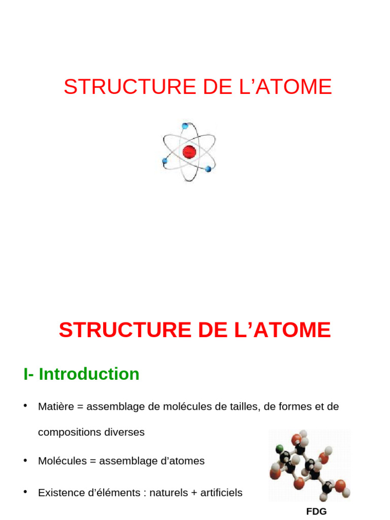 1 Structure de L Atome | PDF