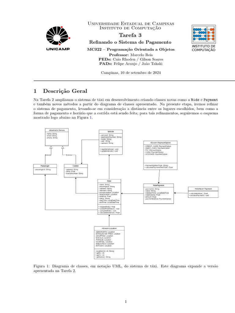 Tarefa 3 - Enunciado | PDF