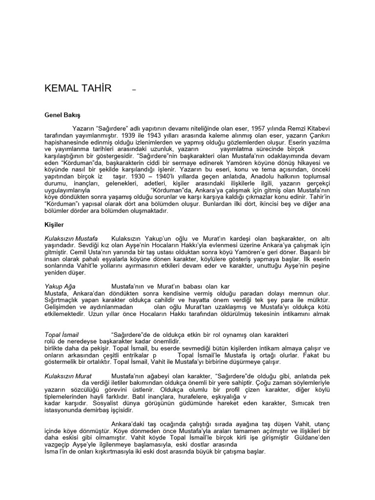 Koerduman Kemal Tahir | PDF