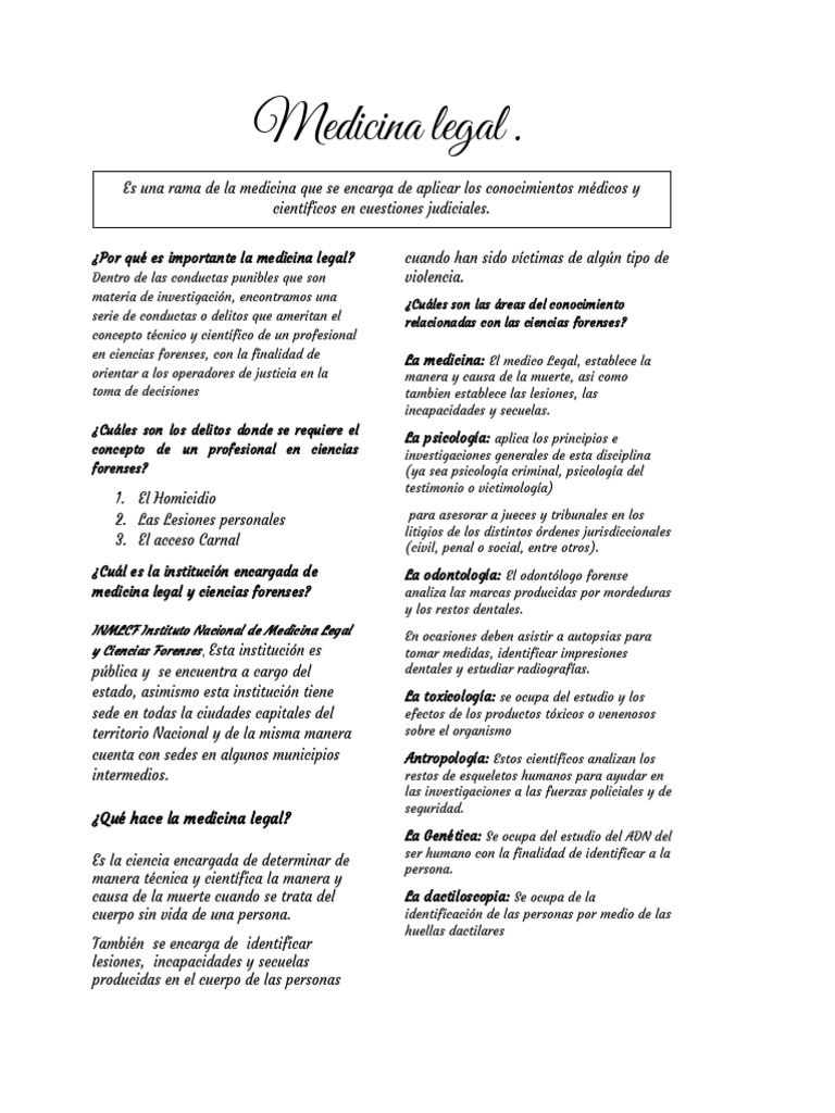 Medicina Legal | PDF | Ciencia forense | Muerte