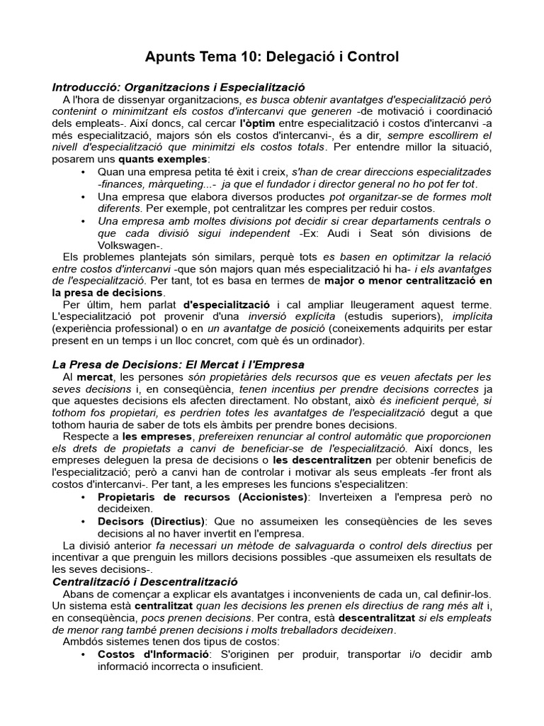 Apunts Tema 10 | PDF