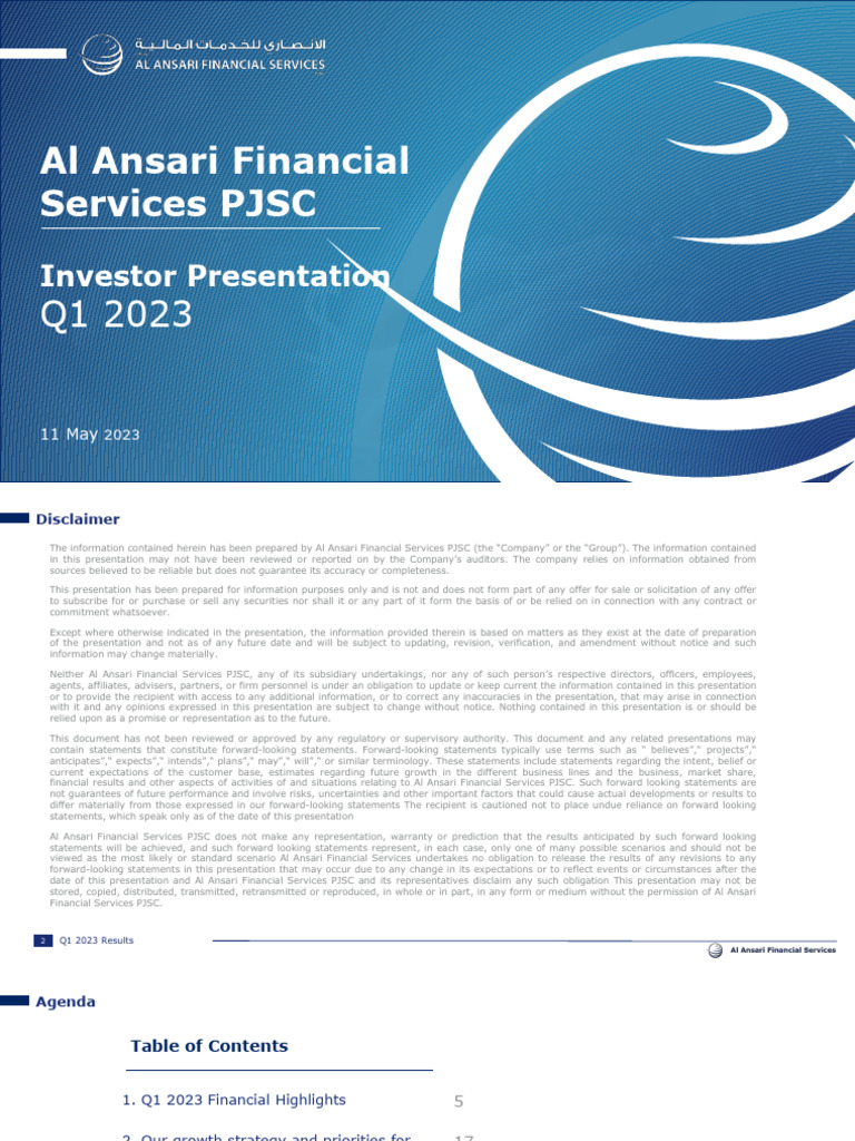 Q1 2023 Investor Presentation v18 | PDF