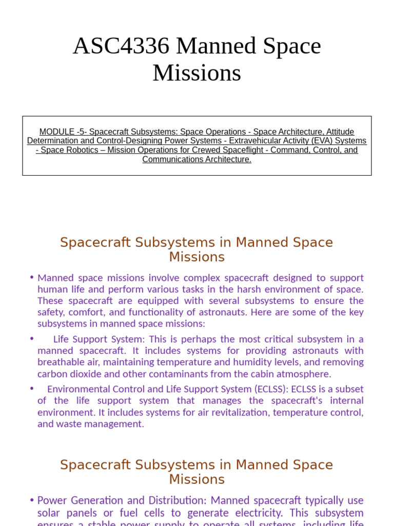 Manned Space 3 | PDF