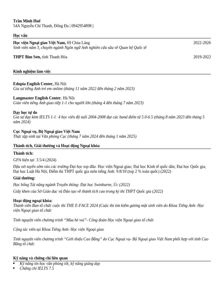 Yale College General Template v.1 | PDF
