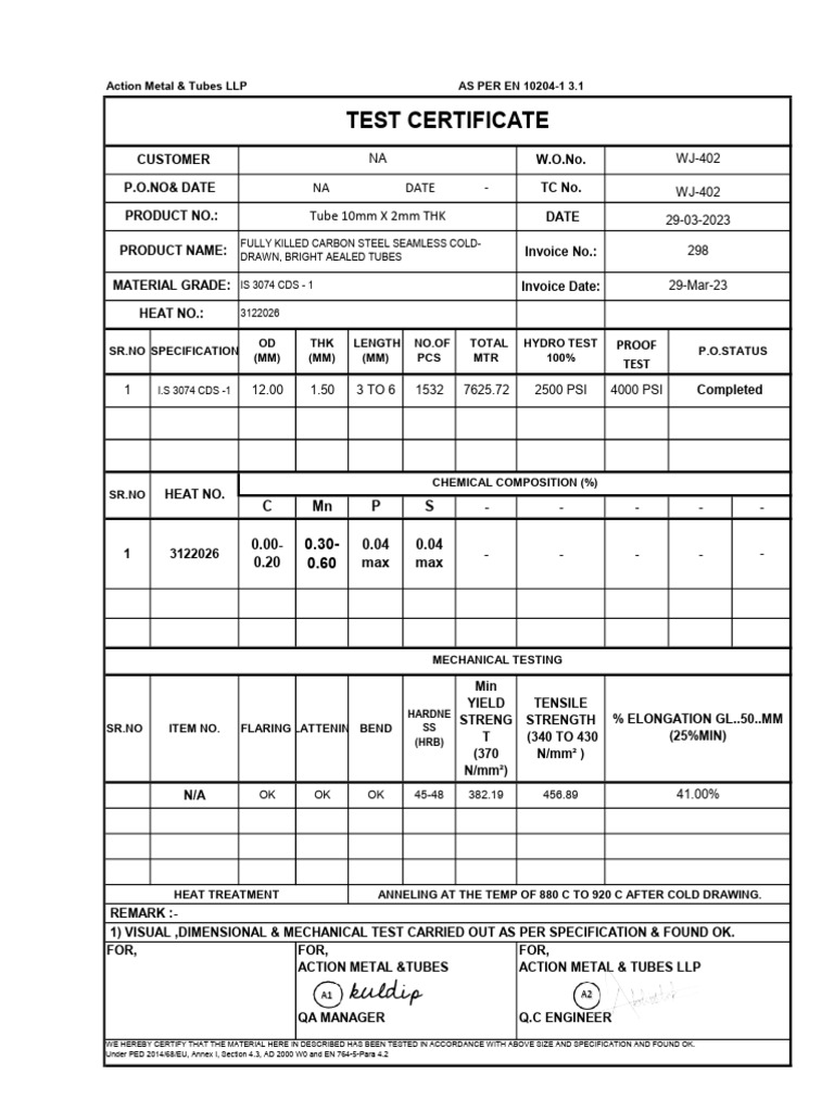 3.1 Certificate | PDF