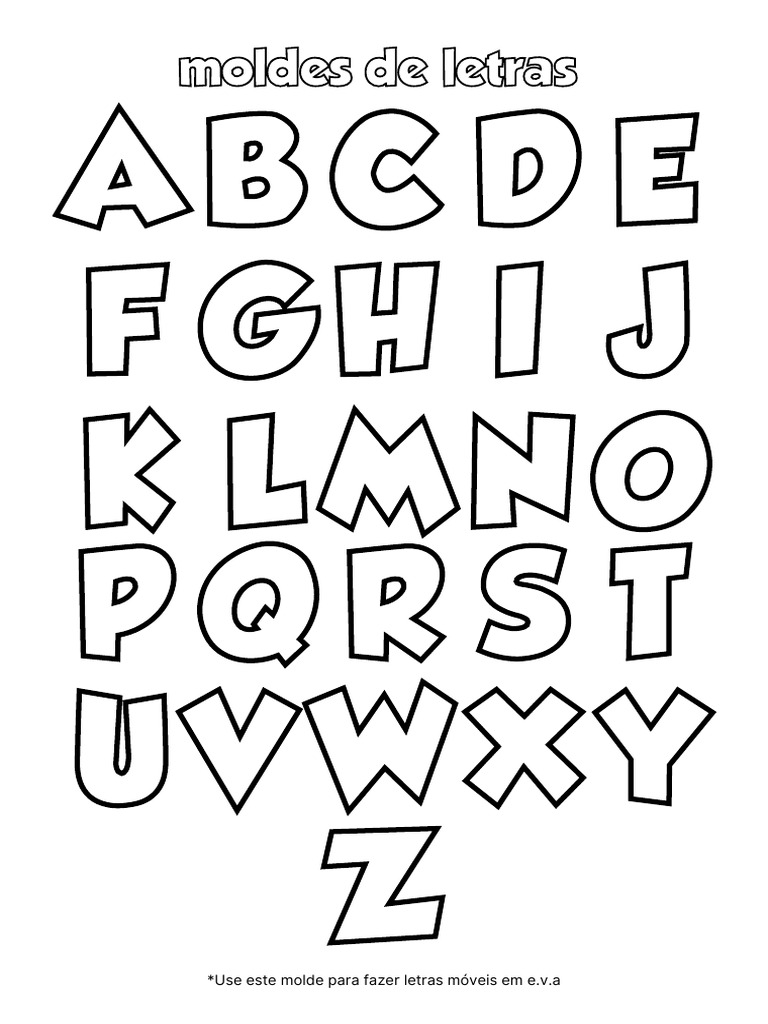 Moldes de Letras | PDF