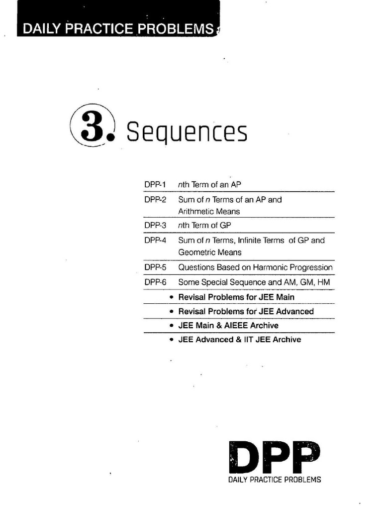 DPP (Sequences & Series) | PDF