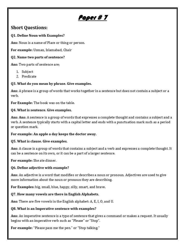 Paper 7 (Functional English) | PDF