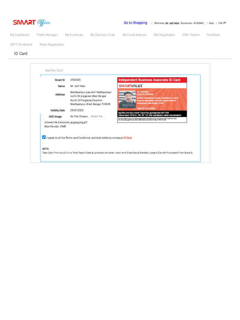 Smart Office - ID Card | PDF | Identity Document