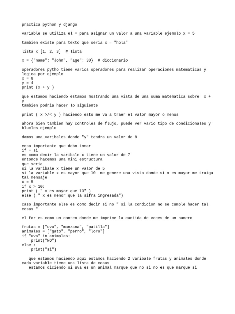 Practica Python y Django | PDF