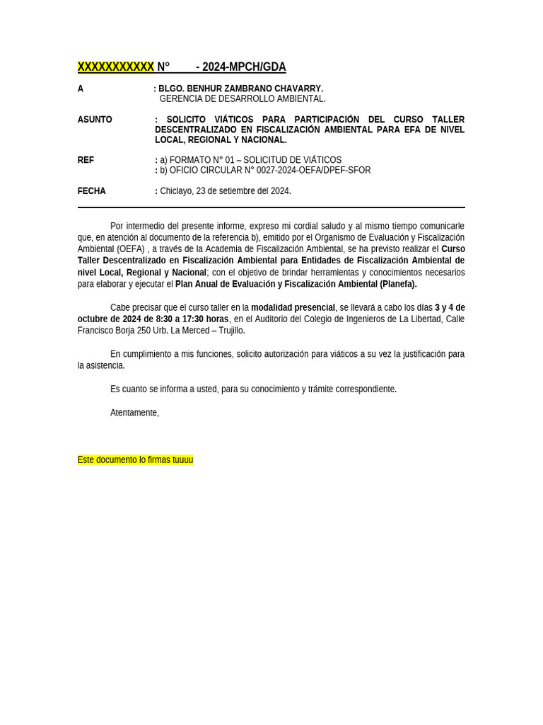 Informe A Gerencia Municipal | PDF Informe A Gerencia Municipal | PDF