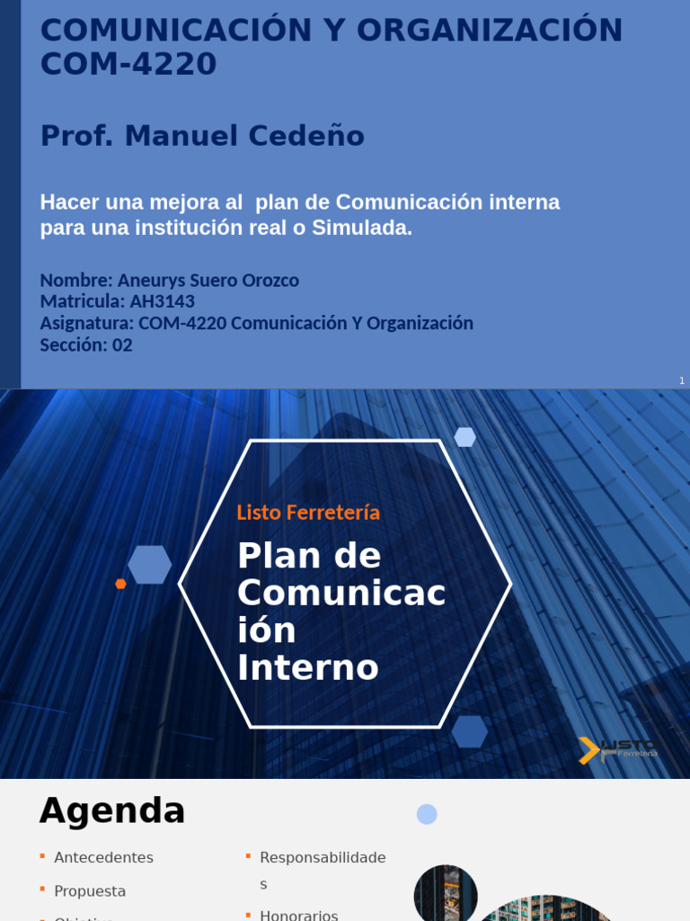 Plan de Comunicacion Interna Trabajo Final | PDF