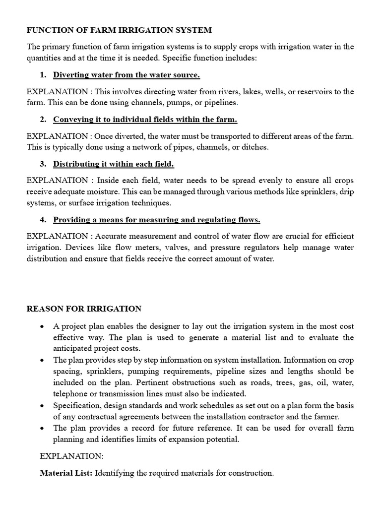 Irrigation and Plan System | PDF