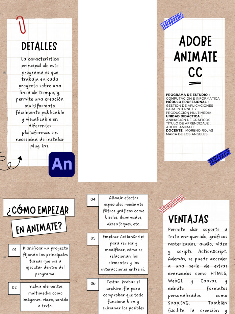 Triptico de Adobe Animate PDF | PDF