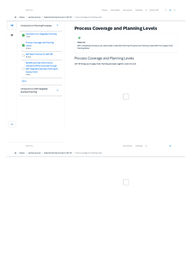 01-Process Coverage and Planning Levels | PDF