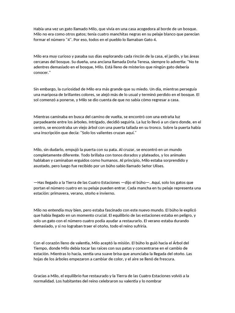 Había Udergetfgdfgnafghfh Vez | PDF | Gatos