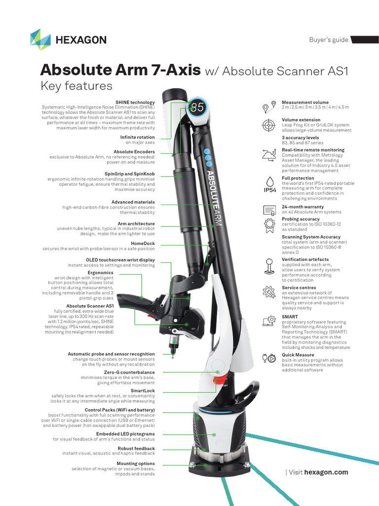 Hexagon MI Arm RA8.3 7 Axis AS1 BuyersGuide A4 en | PDF
