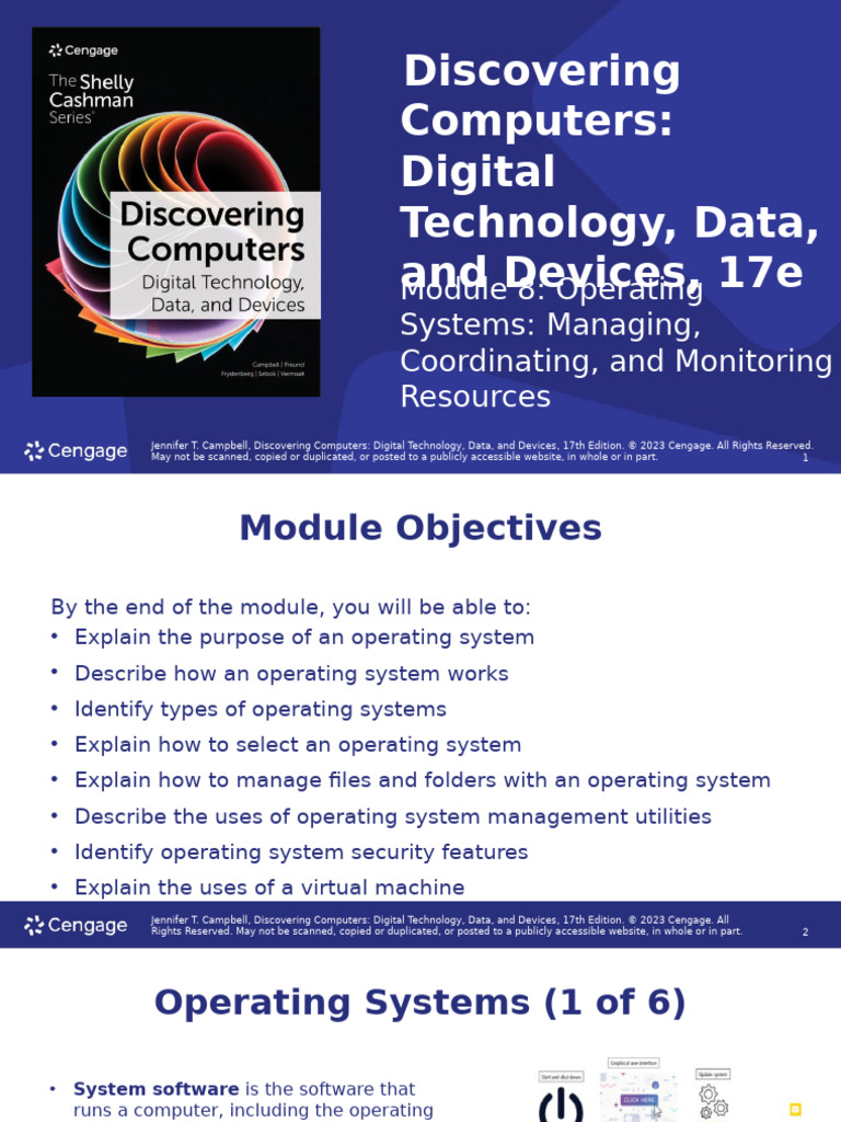 Discovering Computers: Digital Technology, Data, and Devices Chapter 8 ...