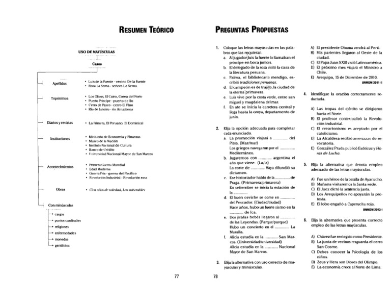 Uso de Mayusculas 2do Sec | PDF