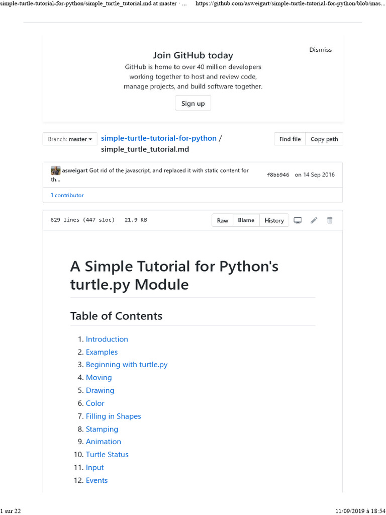 Simple Turtle Tutorial | PDF