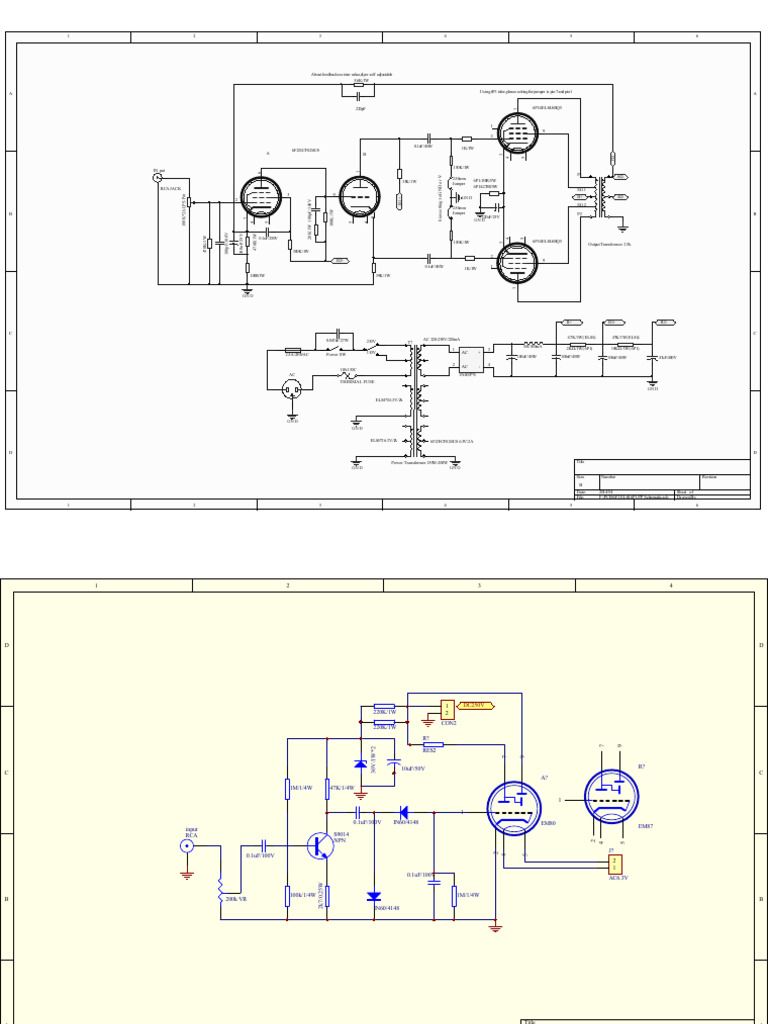 6F2 6P14 6P1 PP Schematic | PDF
