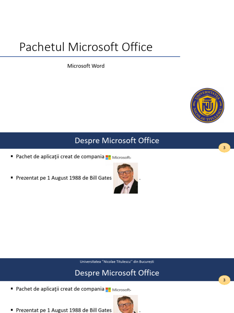 Prezentare Microsoft Word Birotica | PDF