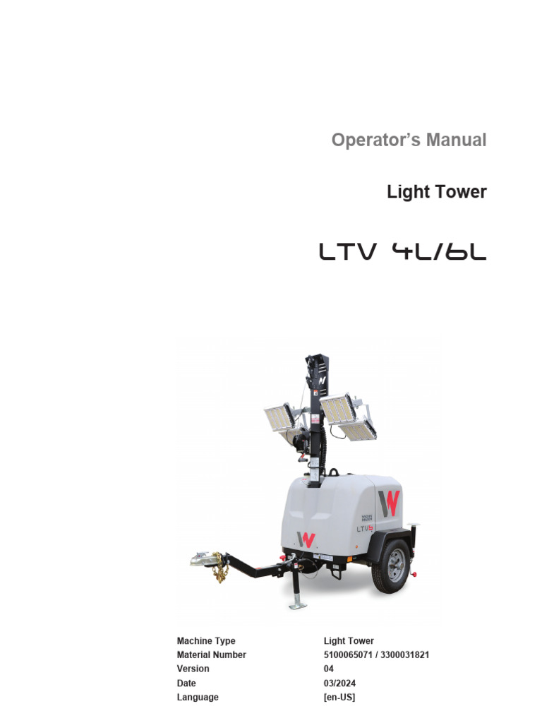 Manual Wacker Neuson LTV 4L - 6L | PDF