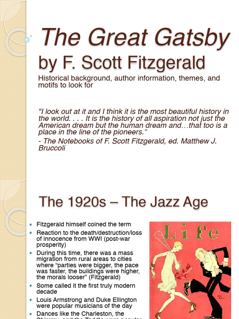 The Great Gatsby Intro 2 | PDF