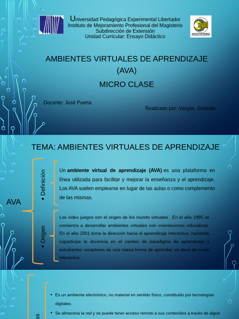 Micro Clase Upel AVA | PDF
