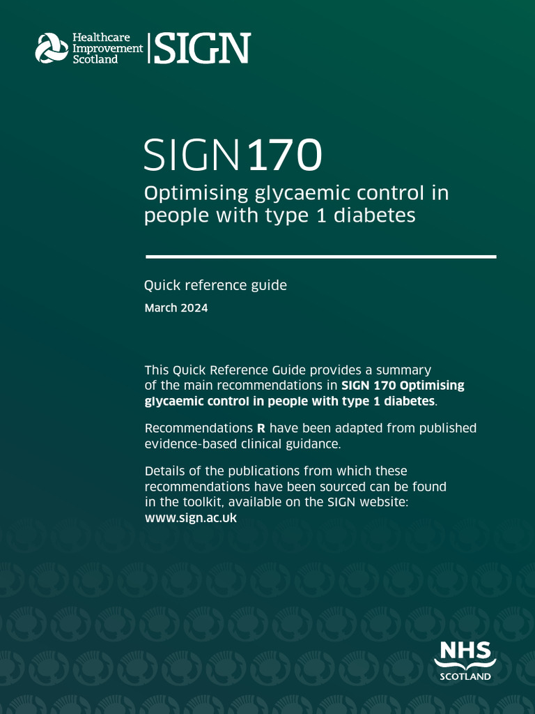 Sign Type 1 Diabetes QRG Final | PDF