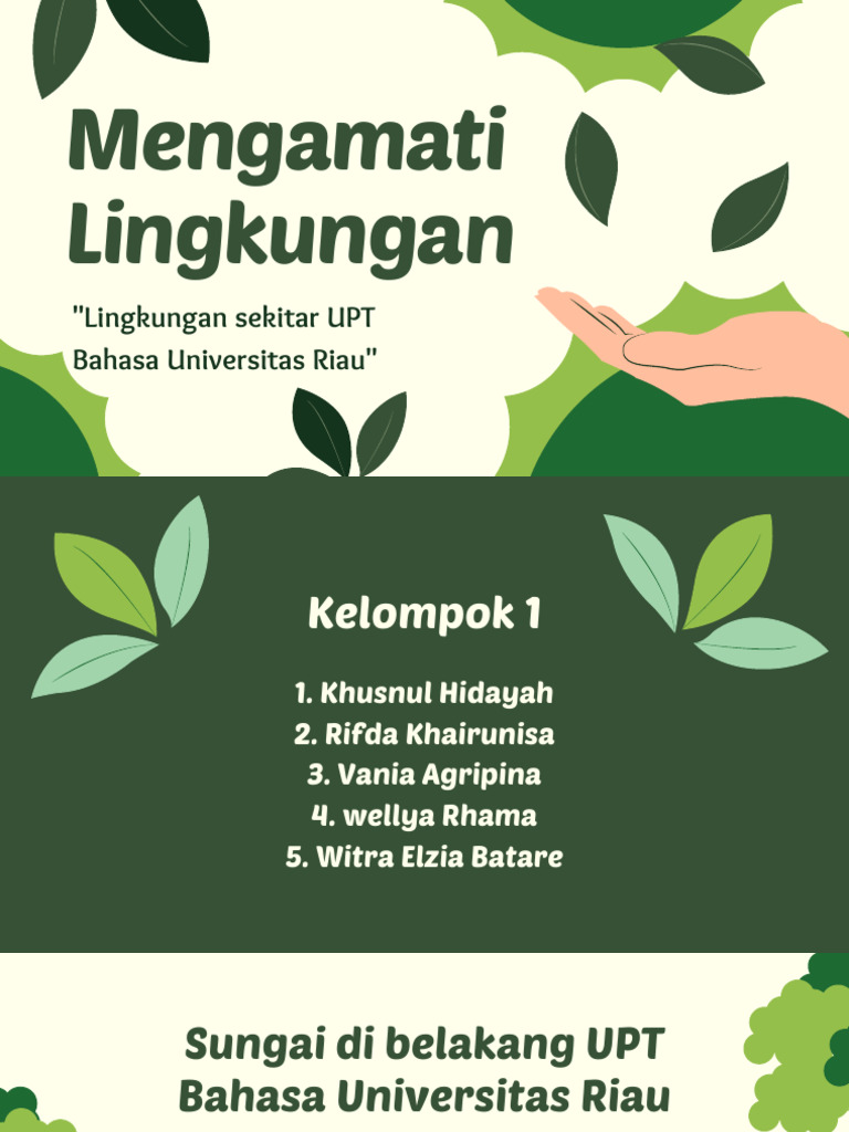 Presentasi Kesadaran Lingkungan Ilustrasi Daun Hijau Krem - 20240507 - 135843 - 0000 | PDF
