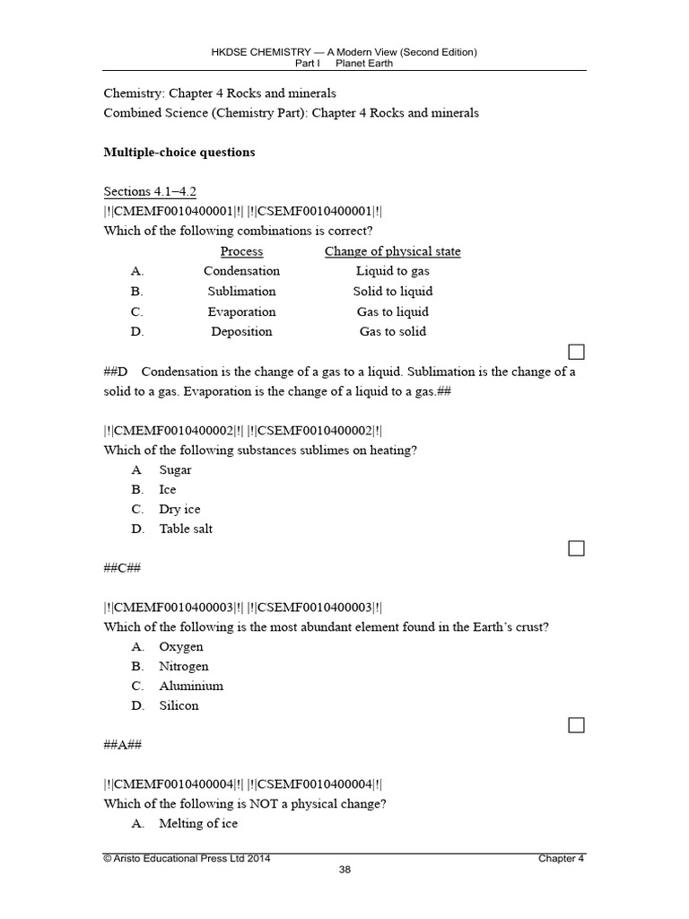 Chapter 4 Multiple-Choice Questions | PDF Chapter 4 Multiple-Choice Questions | PDF