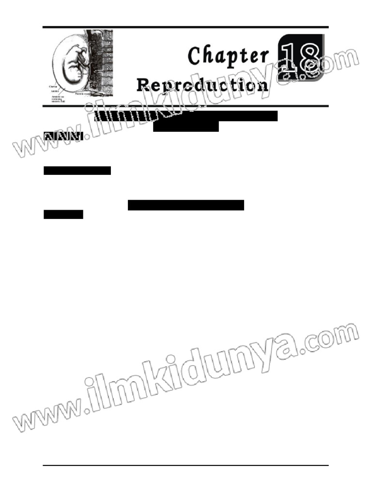 12th Class 2024 Bio Objective CH 18 | PDF | Menstrual Cycle | Luteinizing Hormone