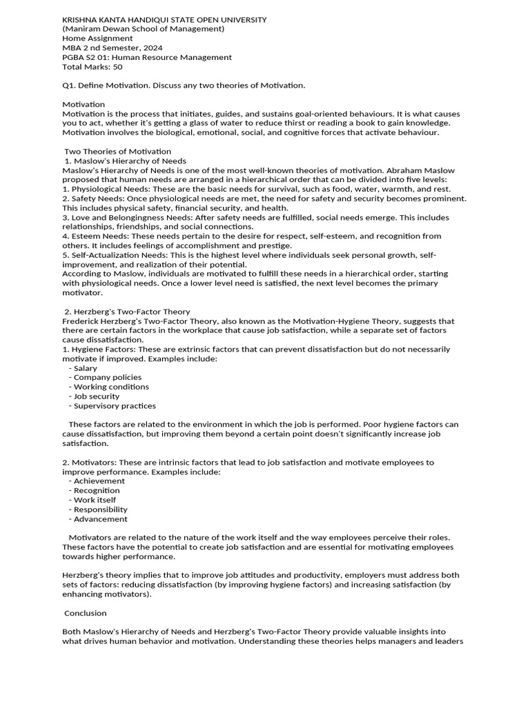 Pgba S2 01 HRM | PDF