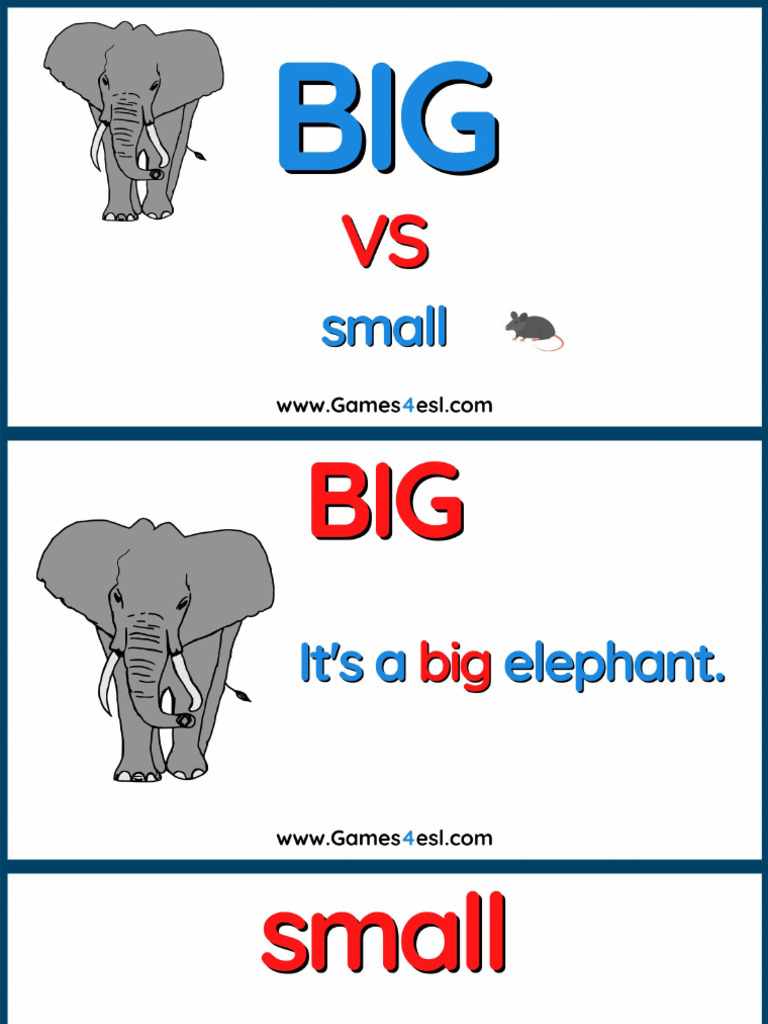 148.big and Small PowerPoint Lesson | PDF