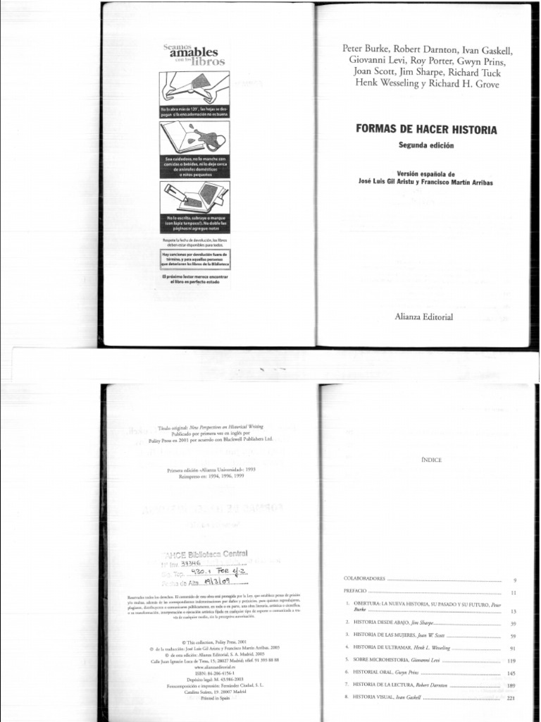 2 y 5 - BURKE - Obertura y LEVI - La Microhistoria | PDF