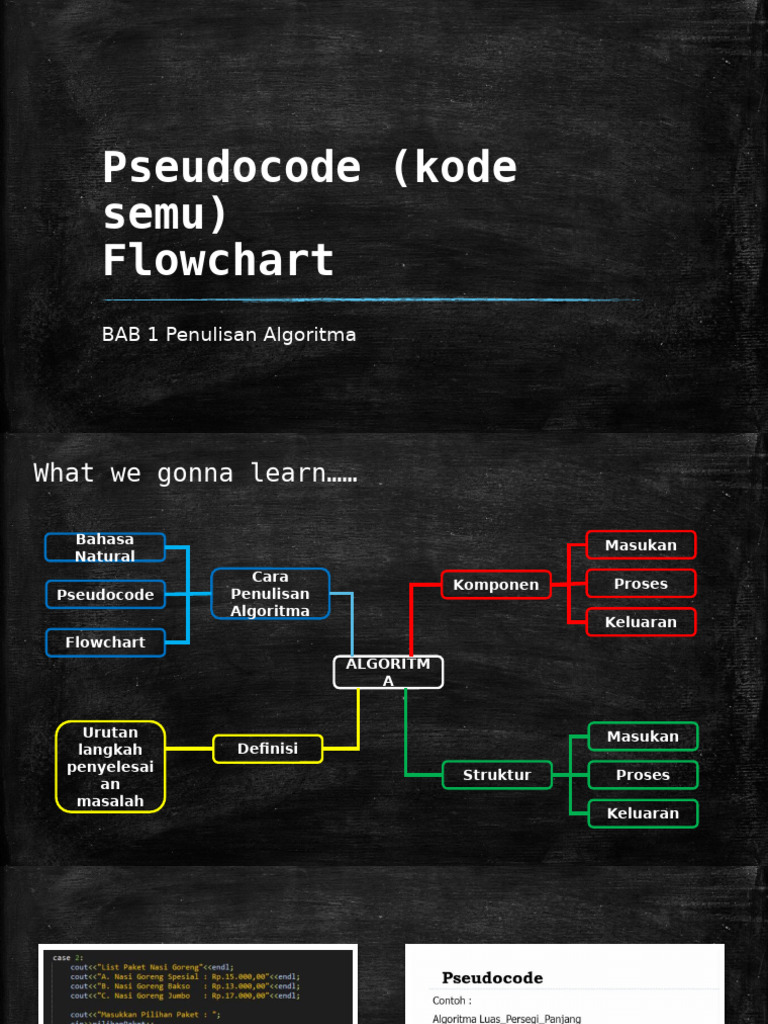 Bab 1 Algoritma Pemrograman - Part 2 | PDF
