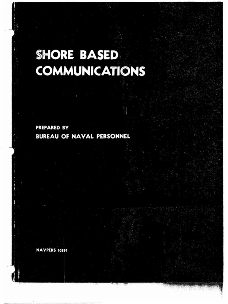 Navpers-10891 - Shore Based Comm | PDF
