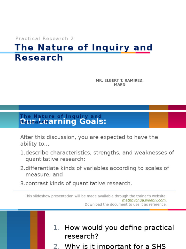 2-Nature of Inquiry and Research | PDF