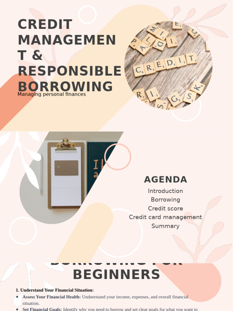 Lesson4 - Financial Literacy | PDF | Credit Card | Finance & Money ...