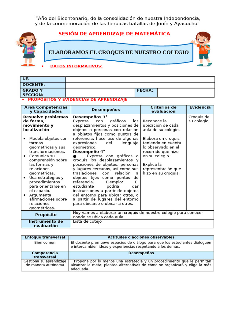 Iv Ses Mate Juev 14 Croquis de Mi Colegio | PDF Iv Ses Mate Juev 14 Croquis de Mi Colegio | PDF