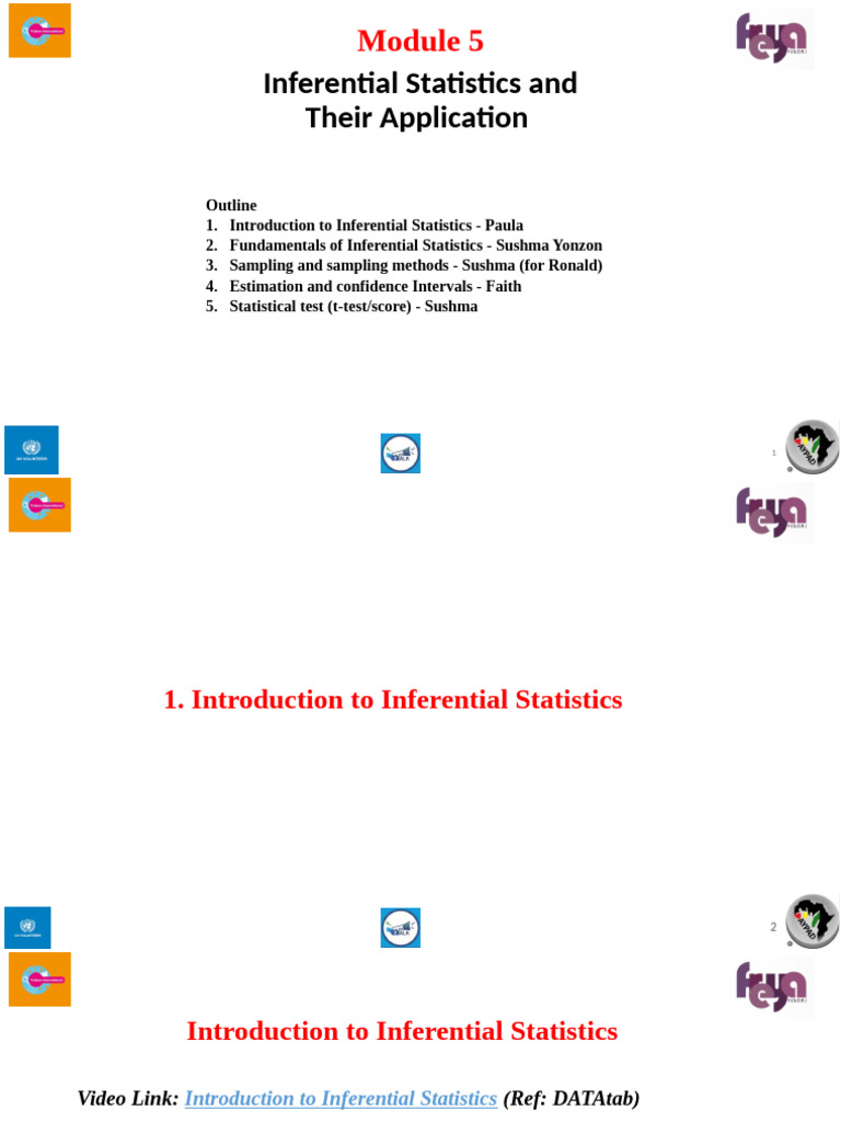 Module 5 - Inferential Statistics and Their Application | PDF ...