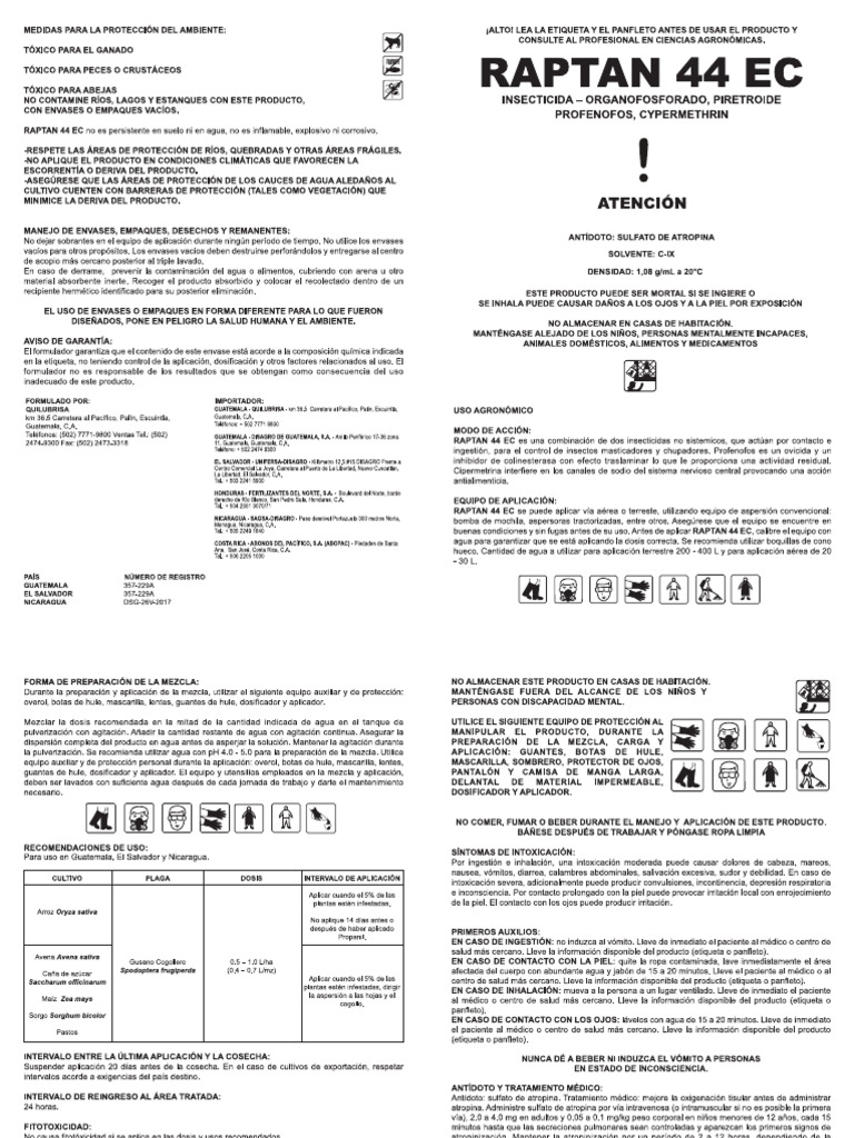 Panfleto Raptan 44ec | PDF