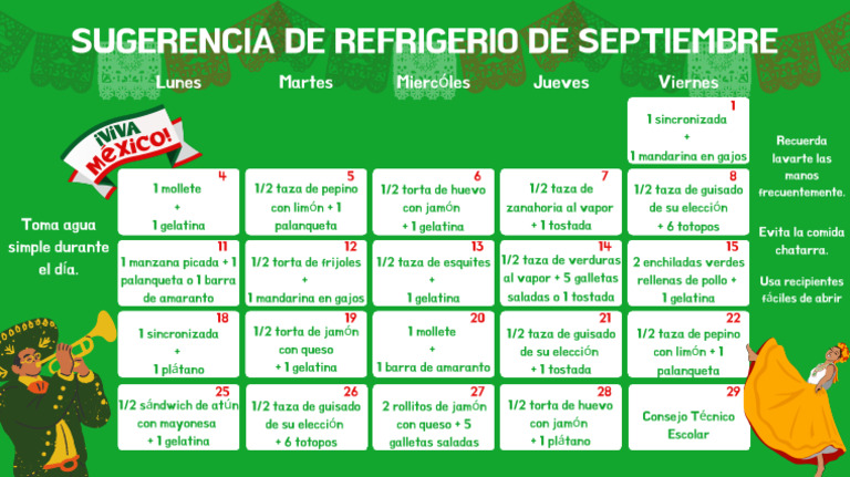 Refrigerio de Septiembre | PDF