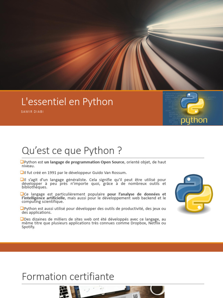 00-Python-Course Presentation | PDF