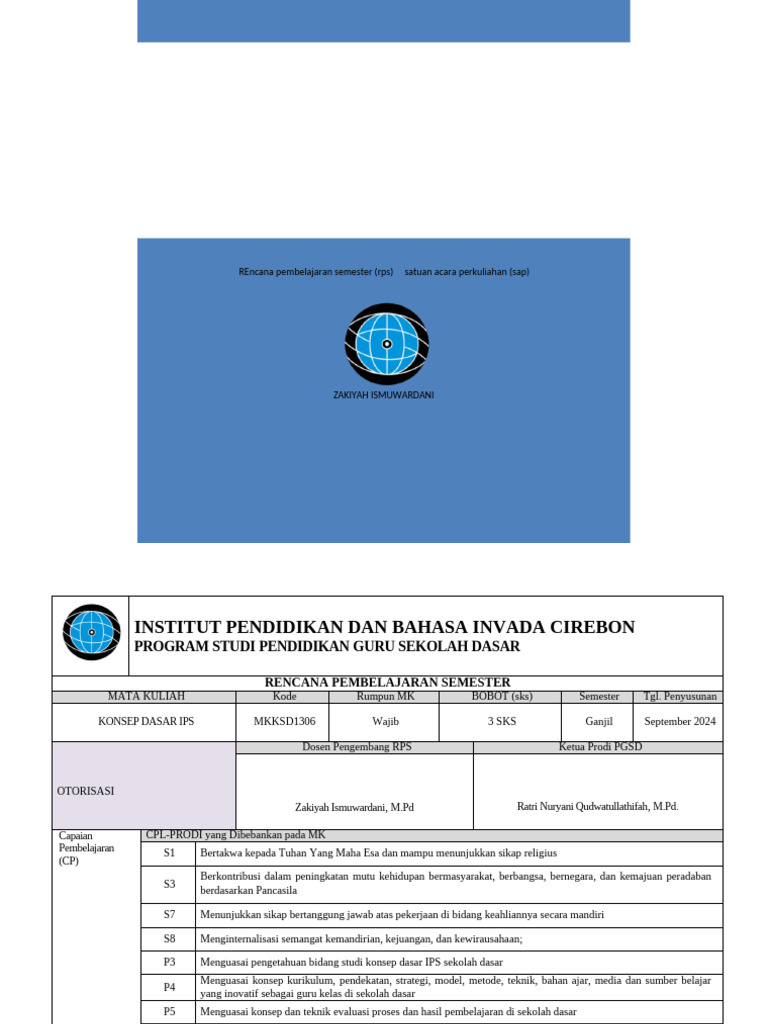 RPS KD Ips | PDF | Indonesia | Career & Growth
